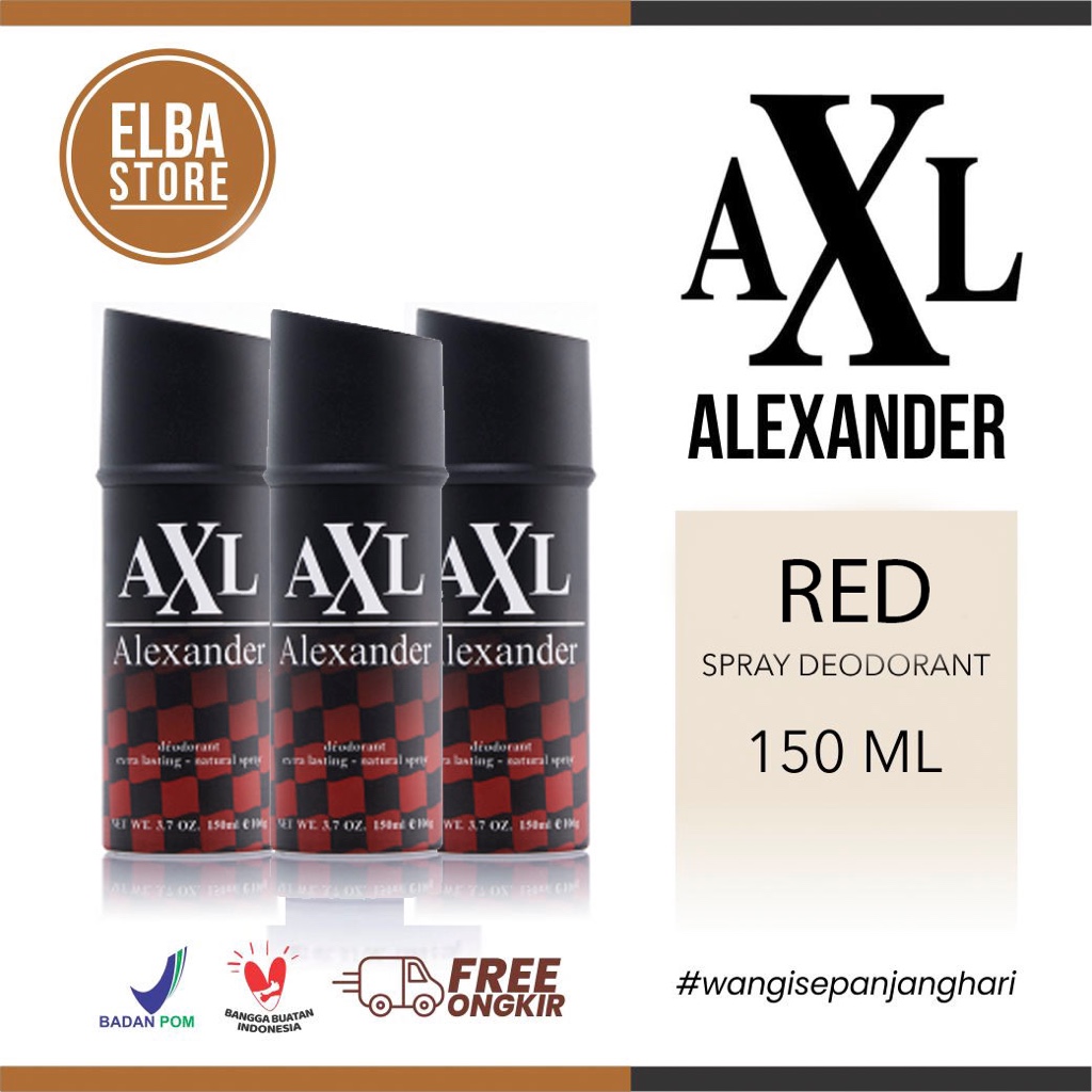 Jual Paket Bundling AXL Quantum Red 150ml (1 Paket berisi 3 Pcs ...