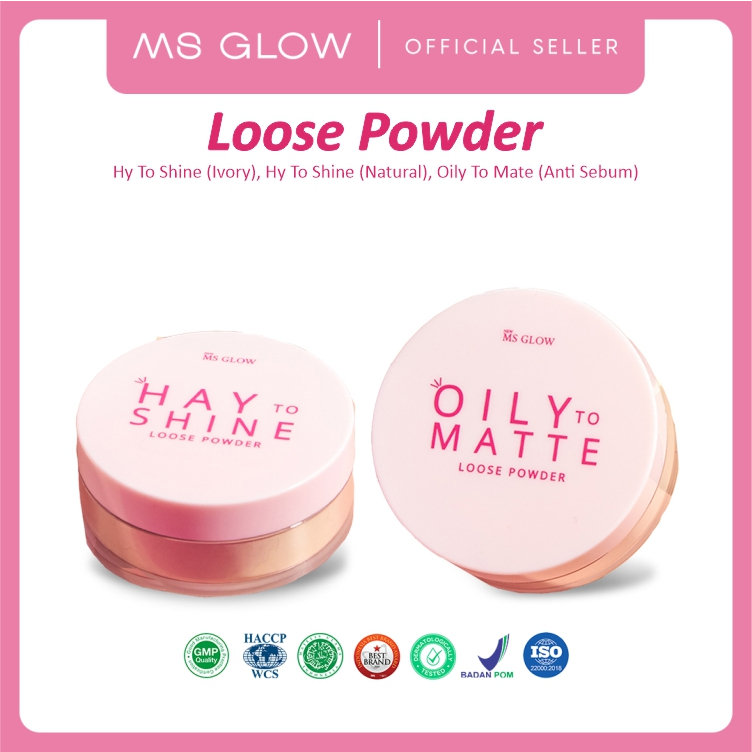 Jual MS GLOW - LOOSE POWDER BEDAK TABUR VARIAN ANTI SEBUM EXP 2027 ...