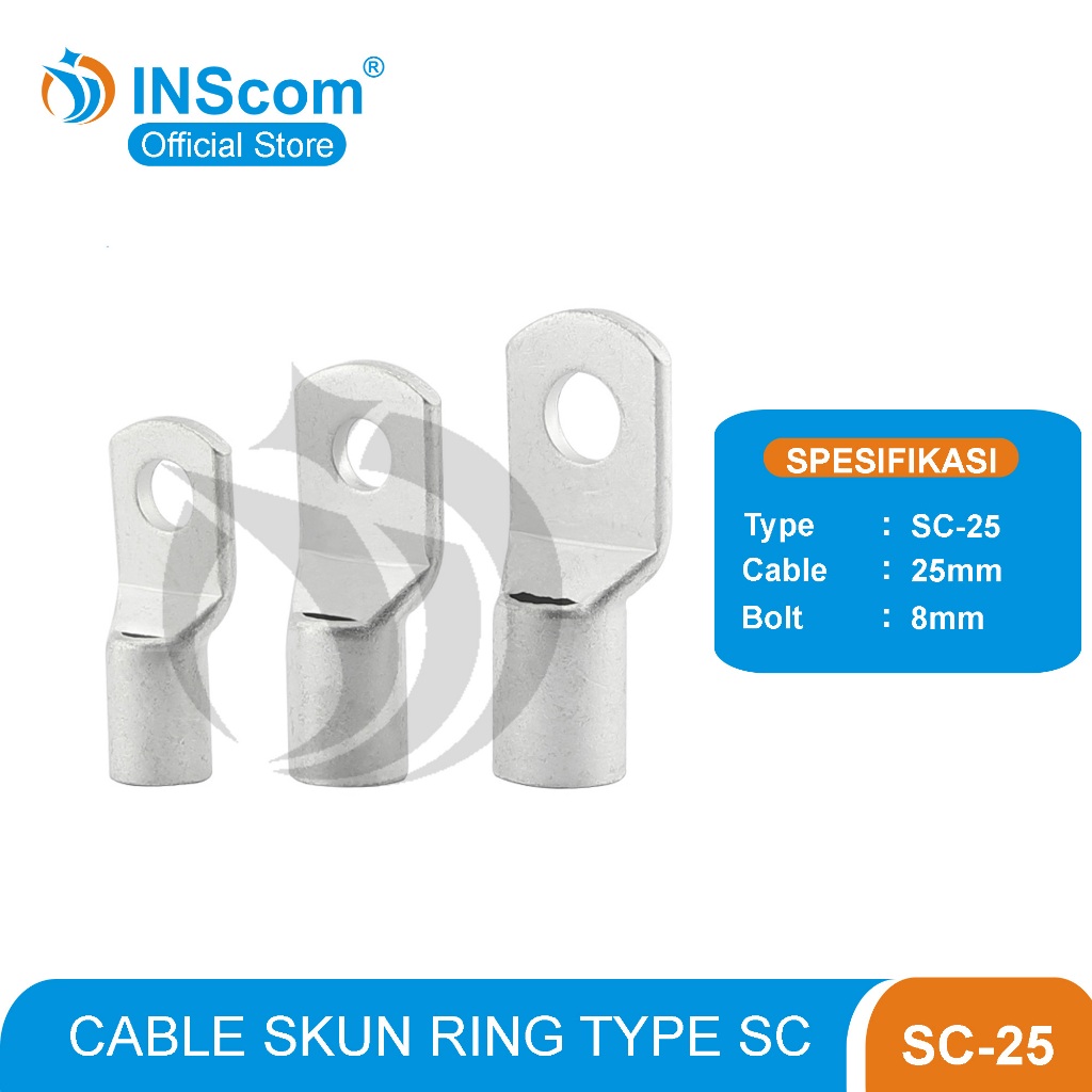 Jual KABEL SKUN TEMBAGA SC 25-8MM / CABLE CONNECTOR LUGS SCUN SC 25 MM ...