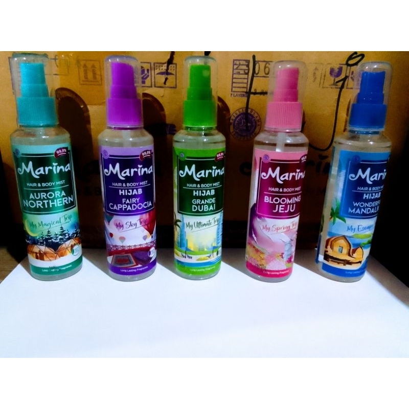 Jual ( 3PCS) MARINA BODY MIST 100ML | Shopee Indonesia