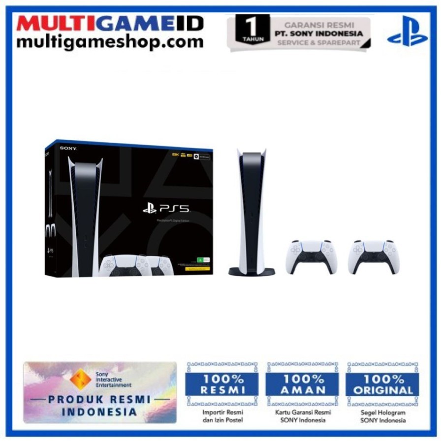 Jual PS5 Console Digital Edition Double Stick CFI-1218B (Sony Indonesia) | Shopee Indonesia