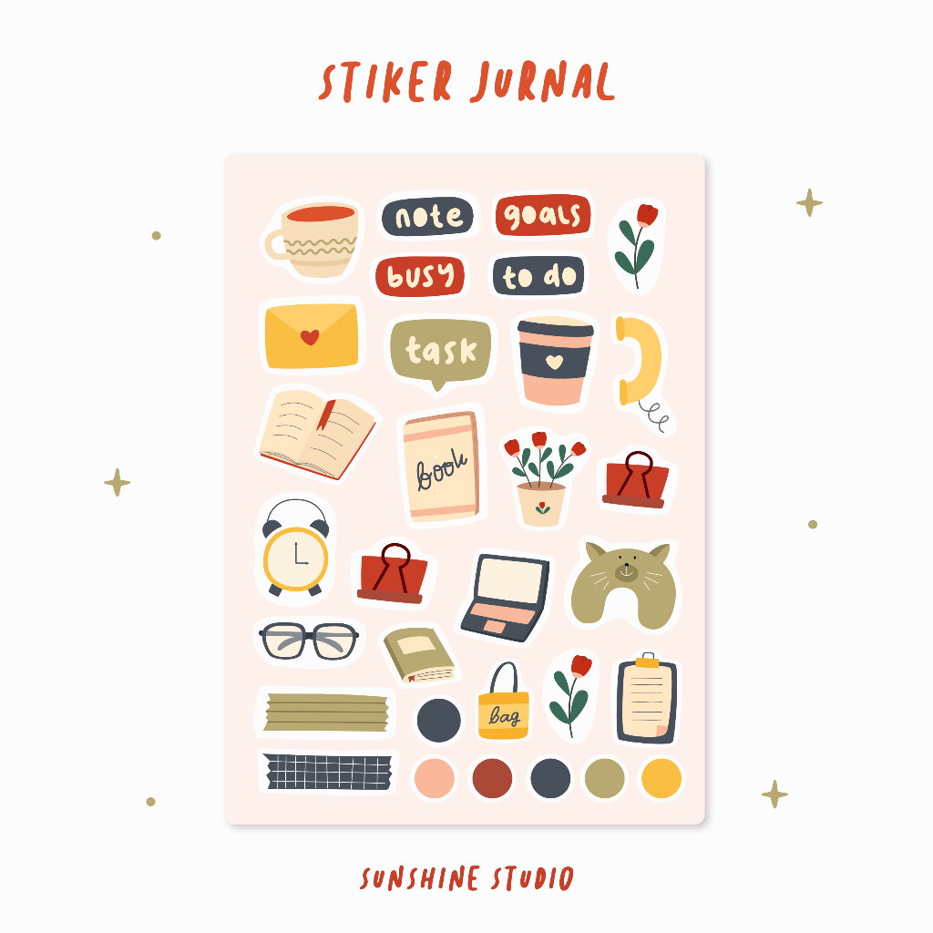 Jual [Sunshine] Stiker Tema Sekolah / Belajar / Kantor / Kerja | Stiker ...
