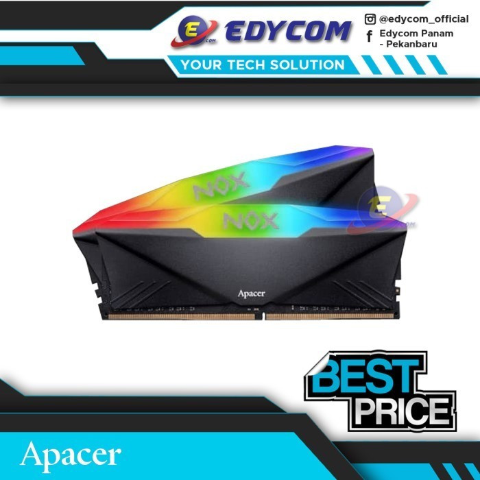 Jual RAM APACER NOX RGB AURA II 32GB (2x16GB) DDR4 3600Mhz | Shopee ...