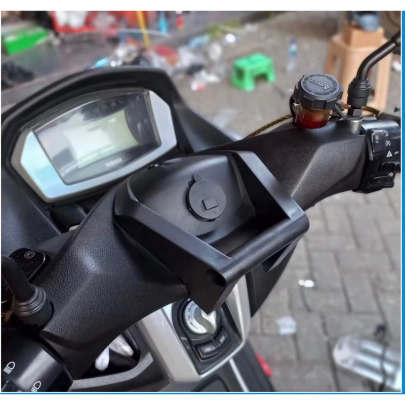 Jual Cover Tutup Stang Plus USB Charger Dudukan Holder New Nmax 2020 ...