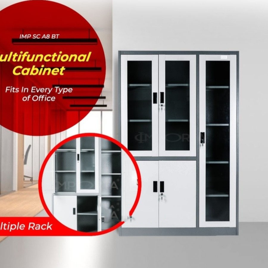 Jual Lemari Arsip 3 Pintu Lemari File Lemari Buku Plat besi Filling ...