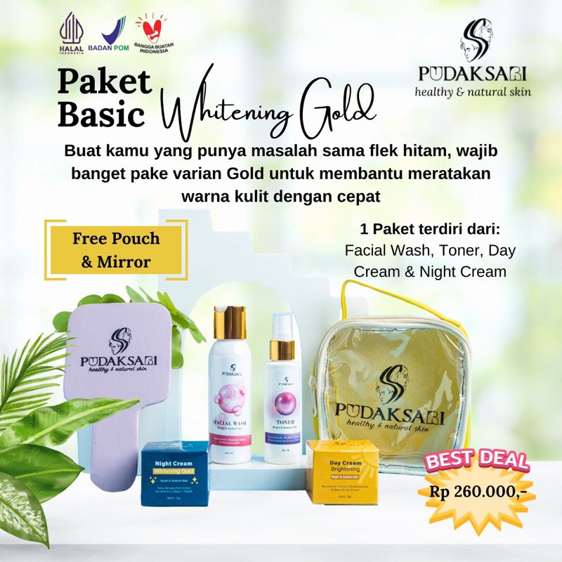 Jual Pudaksari Skincare / Paket Wajah / Paket Basic (mencerahkan ...