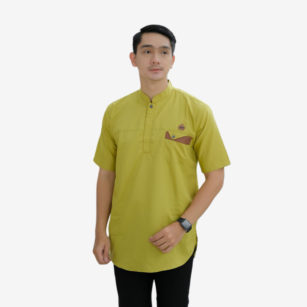 Jual BARS CLOTH.CO Baju Koko Pria Dewasa Lengan Pendek Kurta Zaini ...