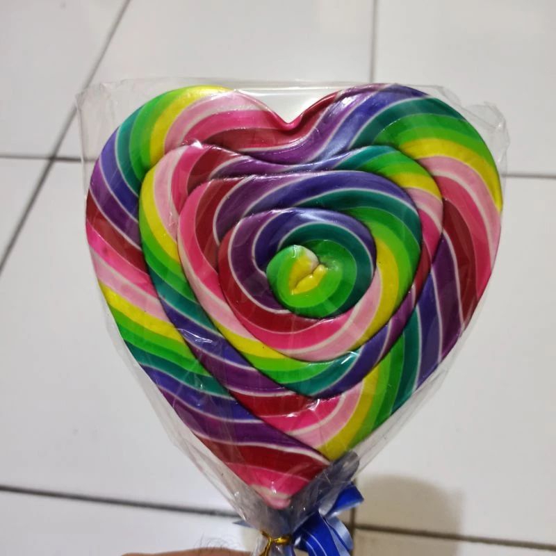 Jual PERMEN LOLIPOP Candy Ukuran 10 CM MURAH LOVE DAN BULAT | Shopee ...