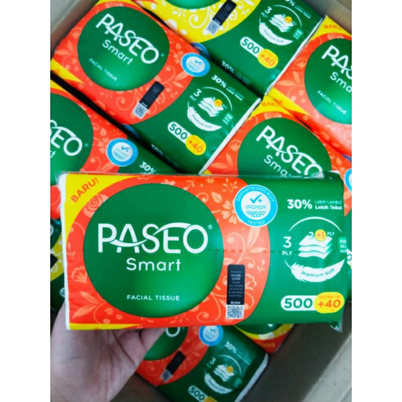 Jual Paseo Facial Tissue Smart 540 sheets/lembar 3ply | Shopee Indonesia