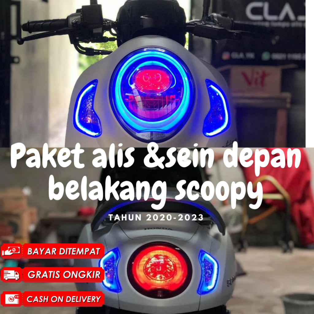 Jual ALIS DAN SEIN Scoopy 2020 2021 2022 free demon PROMO SUPER MURAHHH | Shopee Indonesia