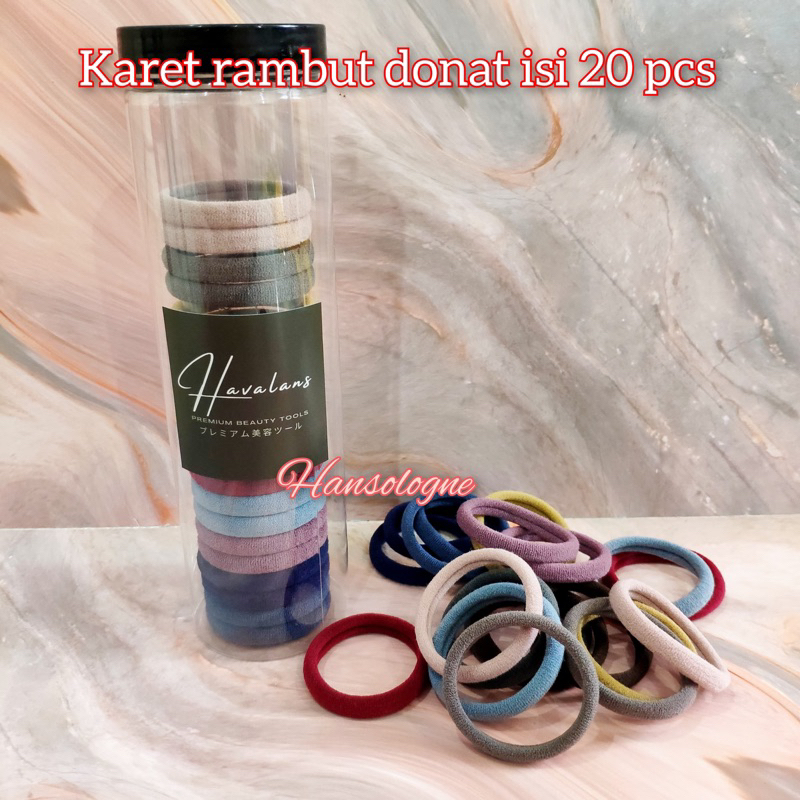 Jual karet ikat rambut donat havalans | Shopee Indonesia