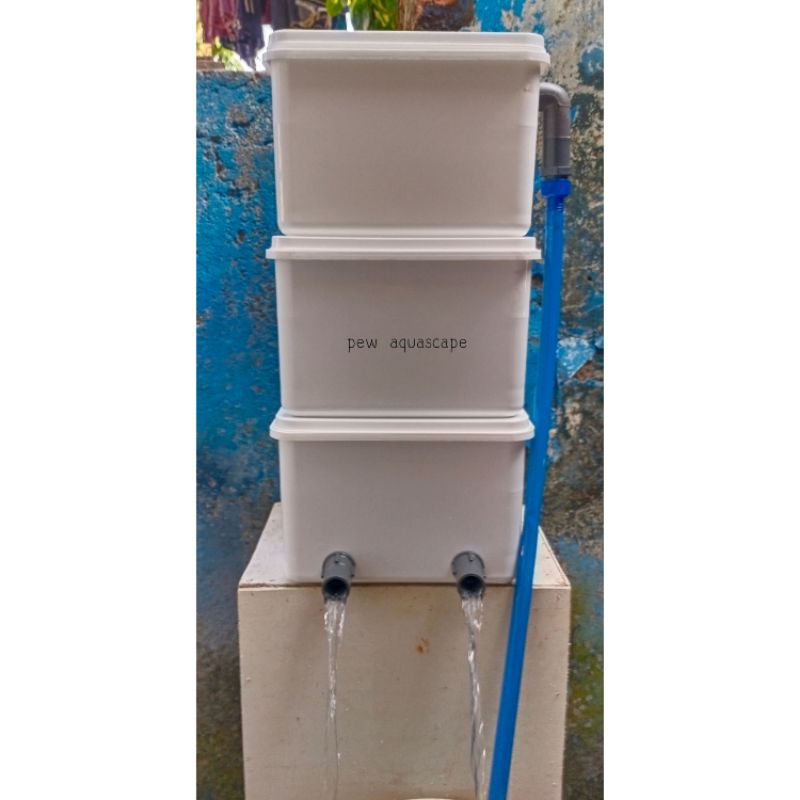 Jual trickle filter kolam koi filter kolam ikan media filter ember ...