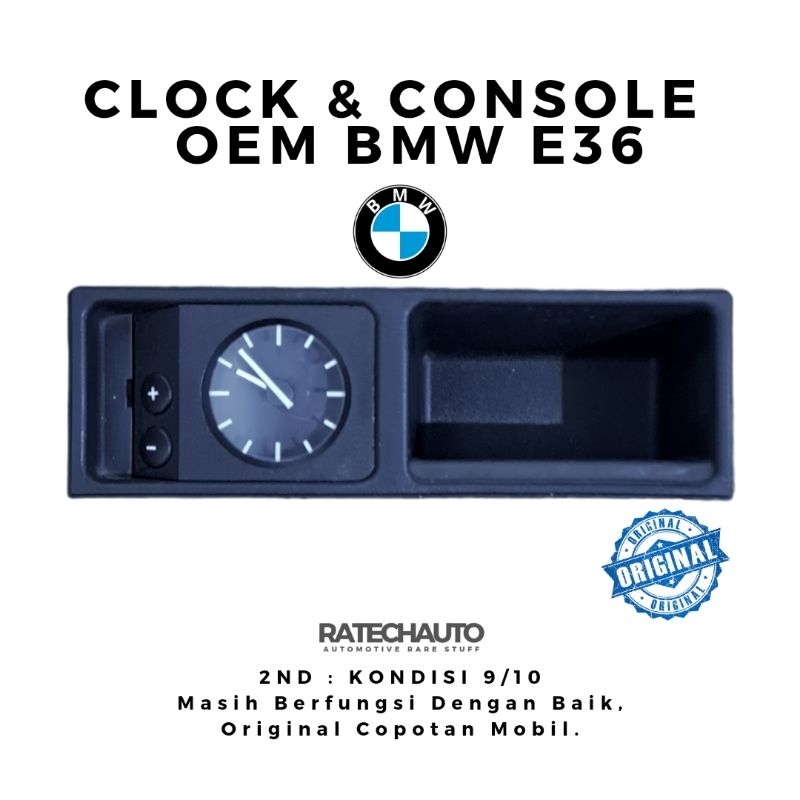 Jual CONSOLE JAM BMW E36-JAM ANALOG BMW E36 ORIGINAL-COIN POCKET BMW ...
