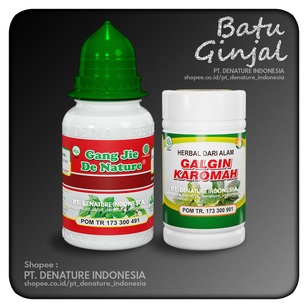 Jual GALGIN GANG JIE De Nature Indonesia Obat Herbal Kencing Batu Gagal Ginjal | Shopee Indonesia