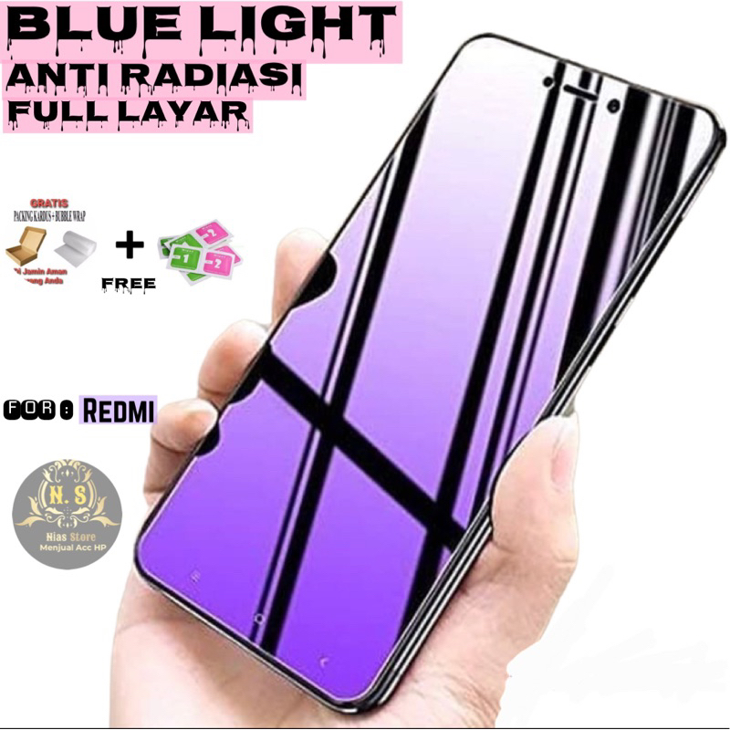 Jual Tempered Glass Blue Anti Radiasi Xiaomi Redmi 6 / 6A / 6 pro / 6x / 5 / 5A / 5 plus / 4 ...