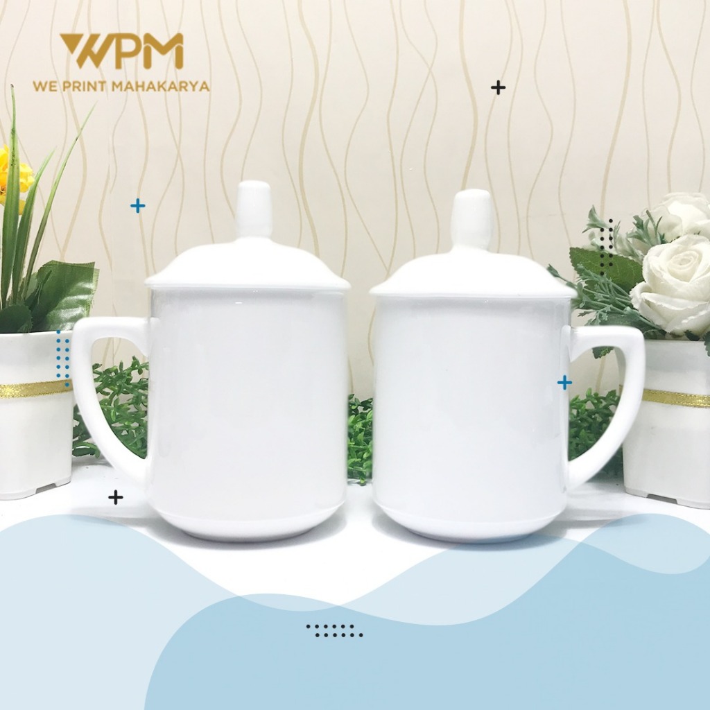 Jual MUG GELAS TUTUP 13 OZ 340 ML KERAMIK (INCLUDE BUBBLE) | Shopee ...