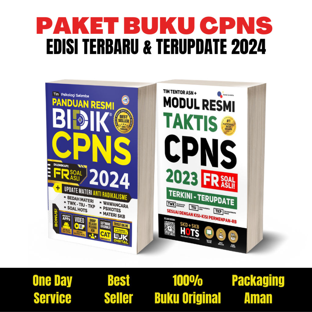 Jual Buku Cpns Buku Bidik Cpns 2024 Modul Resmi Taktis Cpns 2023