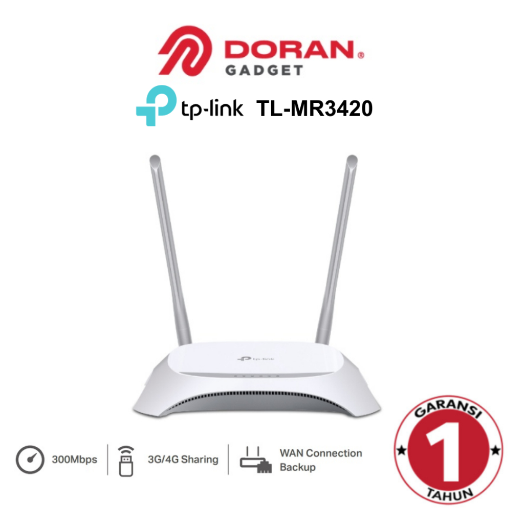Jual TP-Link TPLink TP Link TL-MR3420 MR3420 300Mbps 3G / 4G Wireless N ...