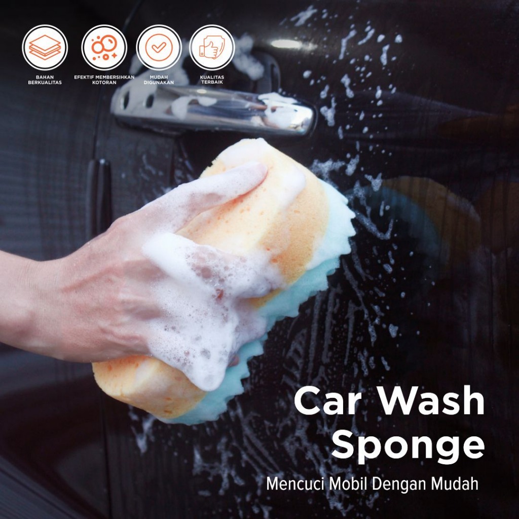 Jual CaTalina Sponge Busa Cuci Mobil Motor 2 Sisi Busa Foam Wash Tebal ...