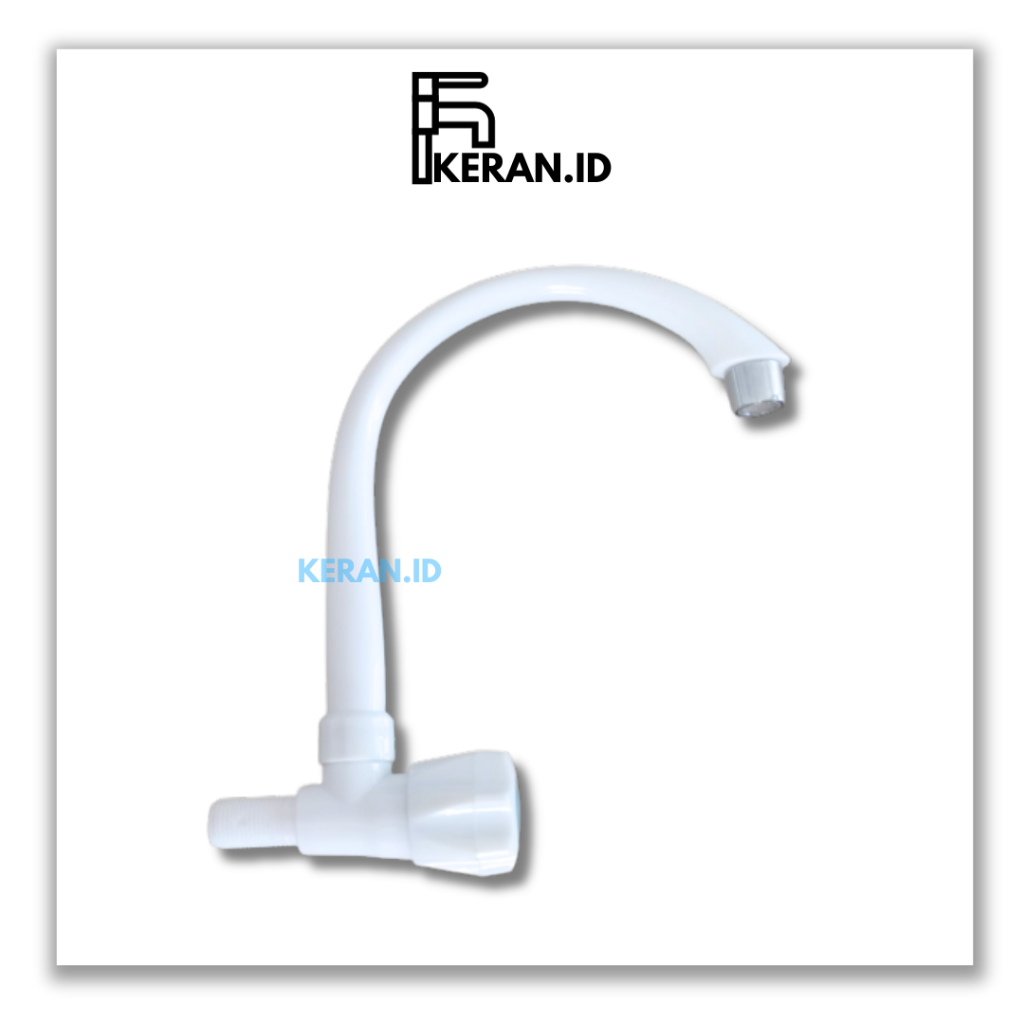 Jual [KERAN.ID] Kran Angsa Model Mahkota Putar PVC / keran cuci piring ...
