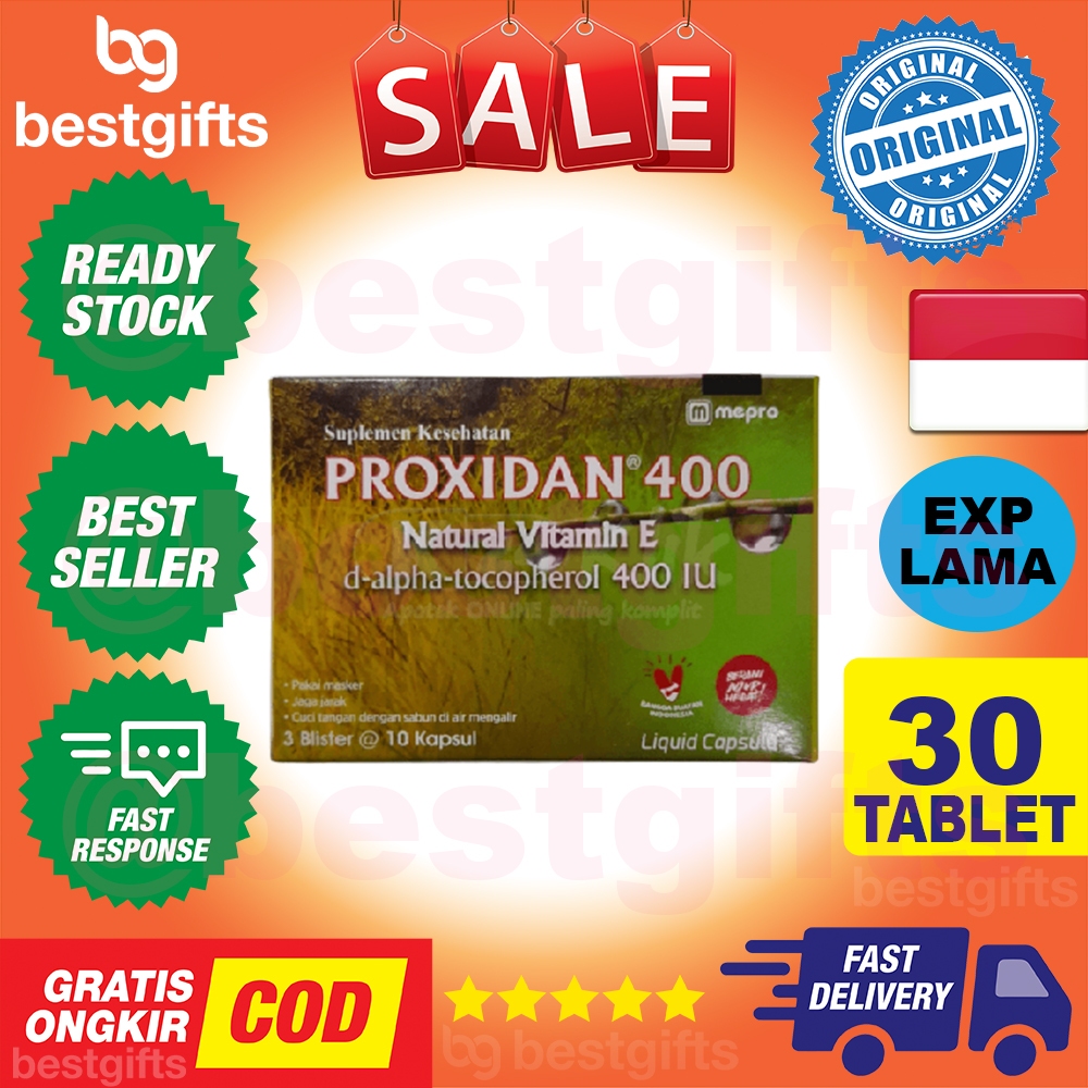 Jual PROXIDAN 400 MEPRO NATURAL VITAMIN E SEBAGAI ANTIOKSIDAN 1 BOX 30 ...