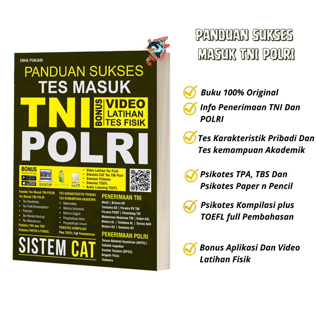Jual Buku Tes Tni Polri 2023 2024 Panduan Sukses Tes Masuk Tni Polri