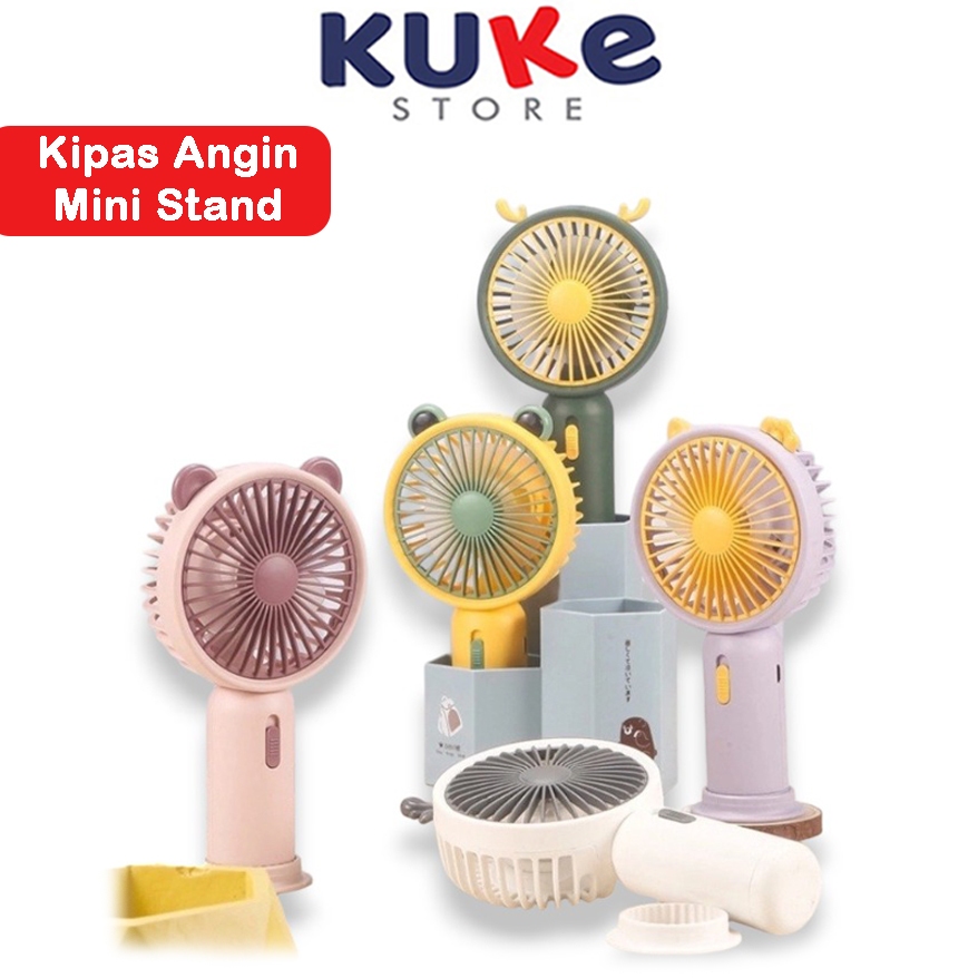 Jual KUKE Kipas Angin Portable Tangan Stand Meja SX115 / Kipas Tangan ...