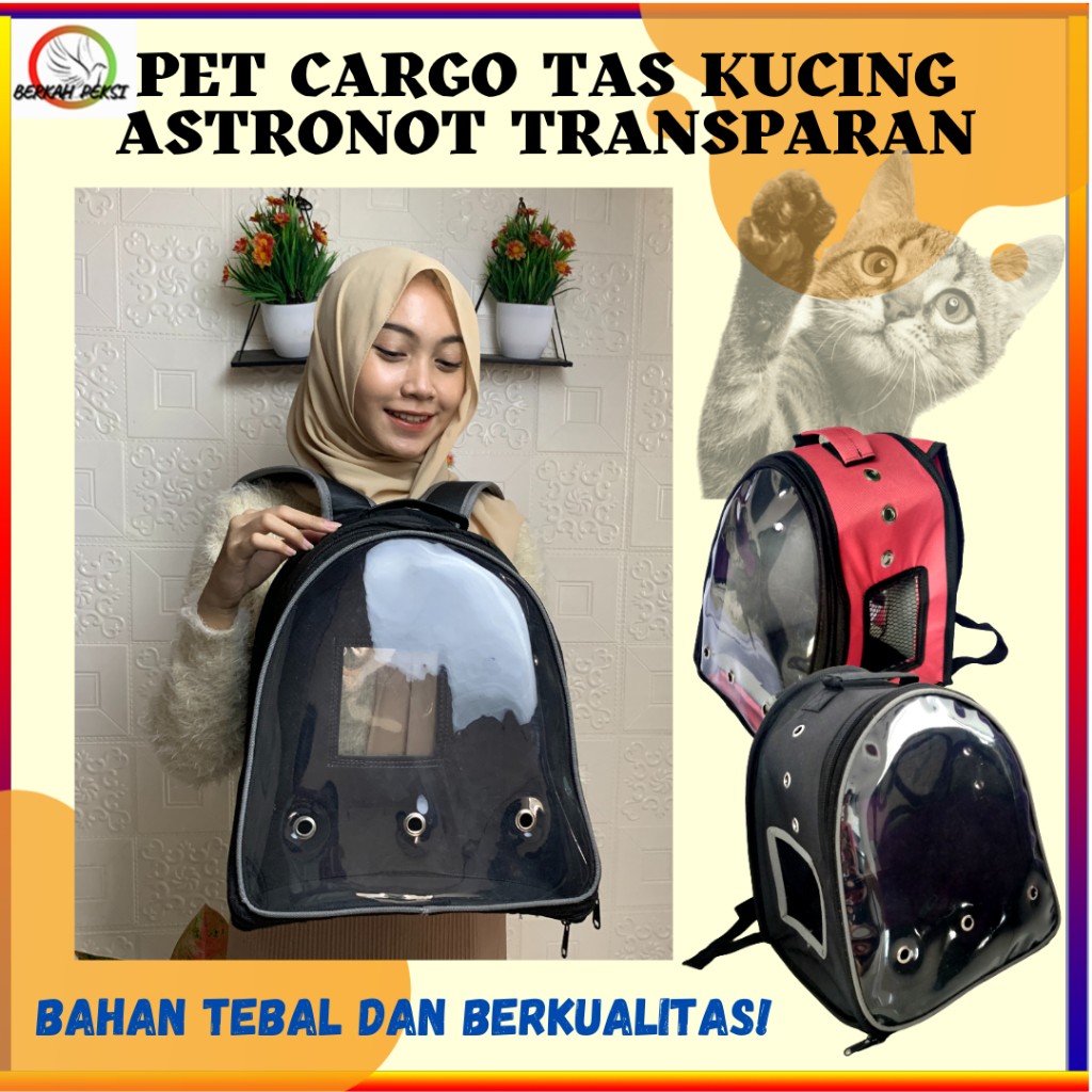 Jual PET CARGO TAS KUCING ASTRONOT Tas Ransel Hewan atau Travel Bag ...