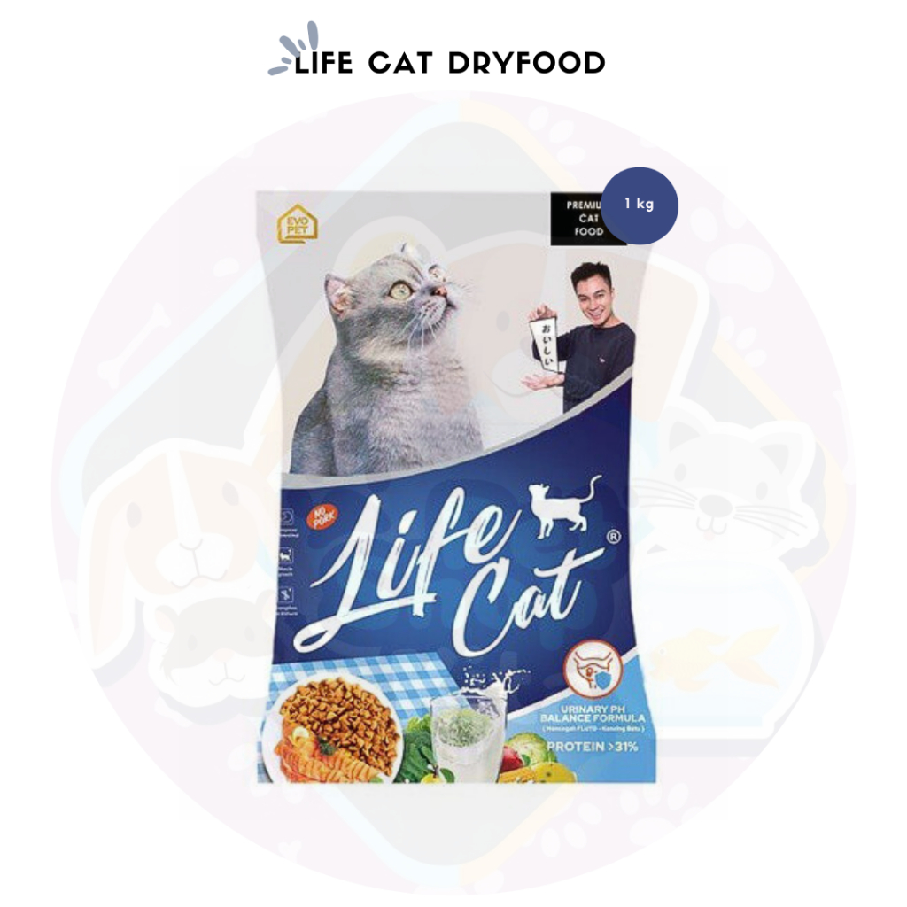 Jual LIFE CAT 1KG/ MAKANAN KUCING | Shopee Indonesia