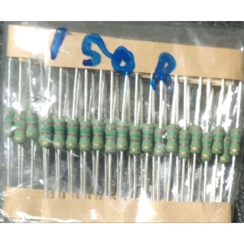 Jual 10, biji BANYAK NILAI RESISTOR JAPAN 1/2 WATT BODY 1/4 WAT ...