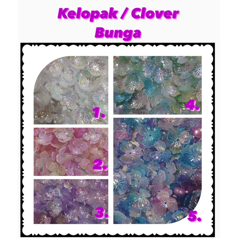 Jual Kelopak / Clover Bunga Gradasi 18mm | Shopee Indonesia