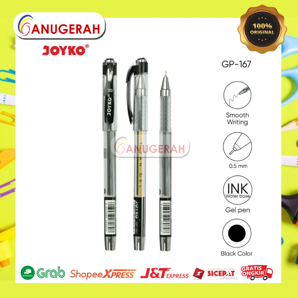 Jual JOYKO GP-167 TITAN GEL BOLPOIN (PCS) | Shopee Indonesia