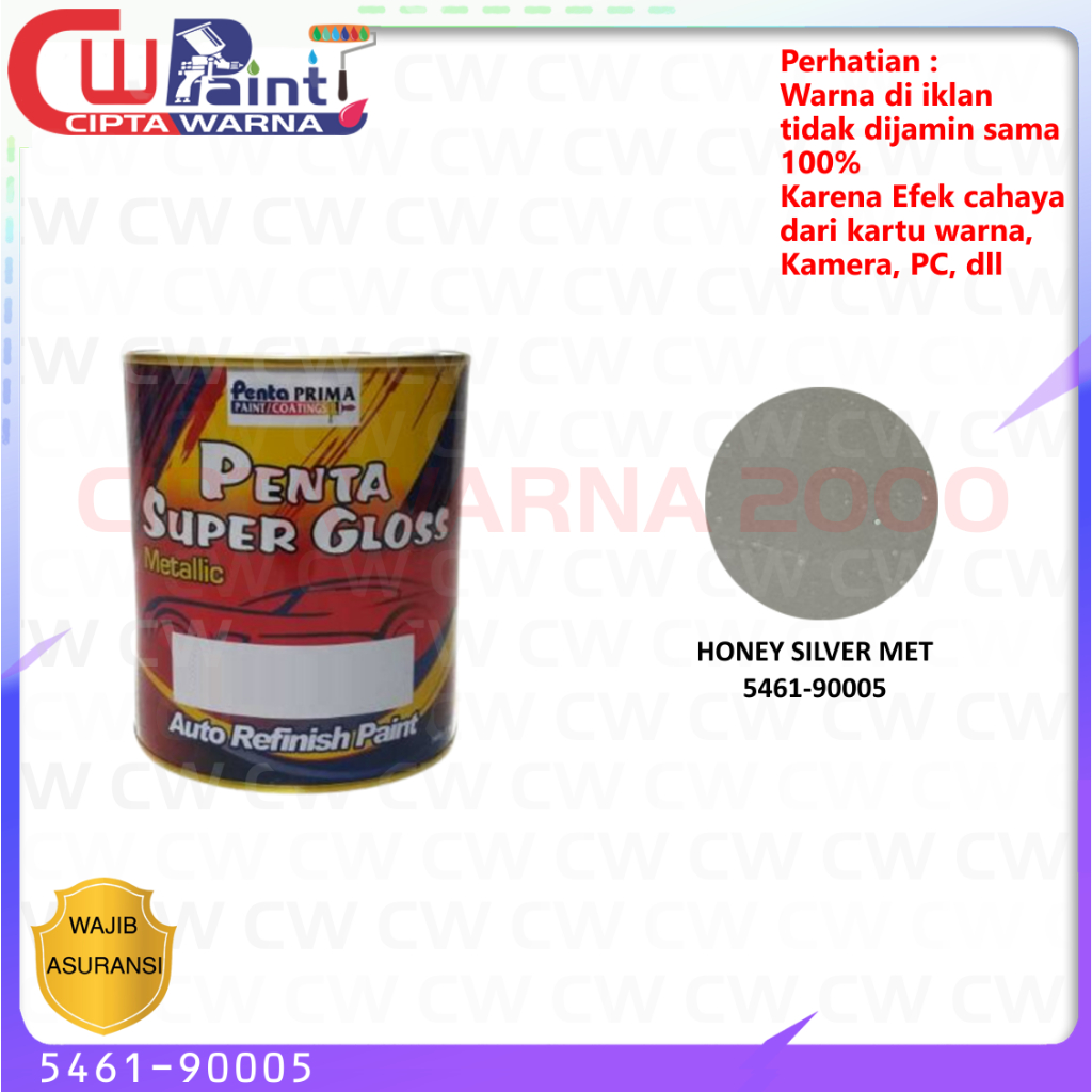 Jual Cat Penta Super Gloss Metalic Warna Honey Silver Met 5461-90005 ...