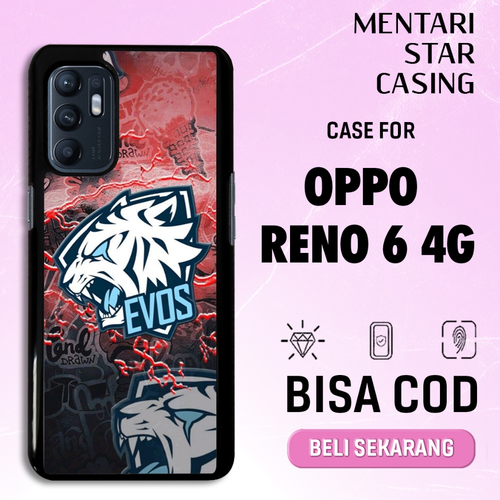 Jual case oppo reno 6 4g terbaru motif aesthetic evos esport gaming ...