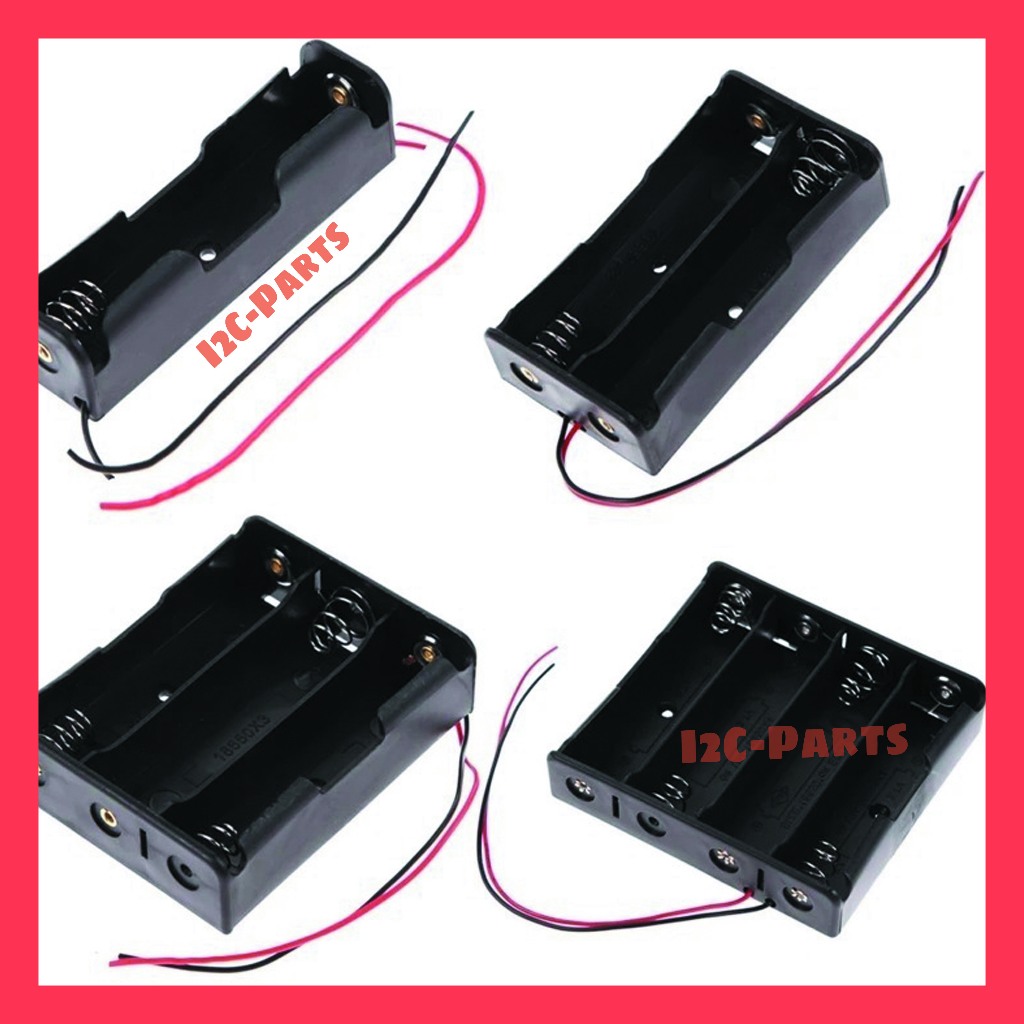 Jual 18650 Battery Holder 1 2 3 4 Baterai Case Box Kotak Kabel Batrai ...
