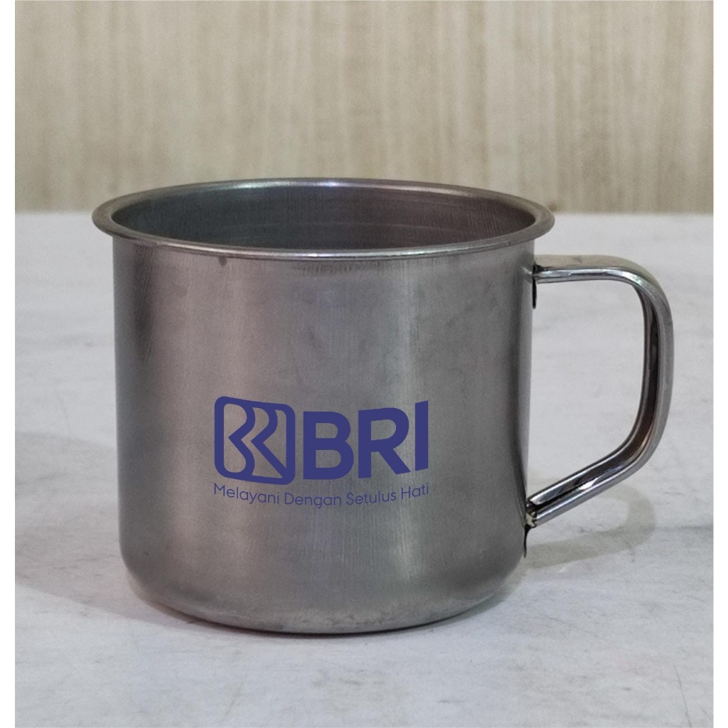 Jual Produk Mug Stainless Logo BANK BRI/Souvenir Mug Stainless Terbaru ...