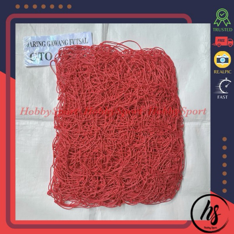 Jual Jaring Gawang Futsal GTO 4 mm Set isi 2 Tebal Net Sepasang Bola ...