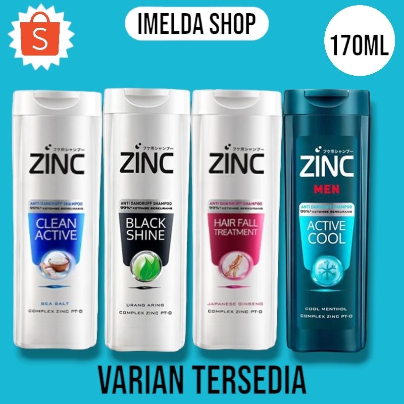 Jual ZINC Shampoo Men Active Cool 170ml | Shopee Indonesia