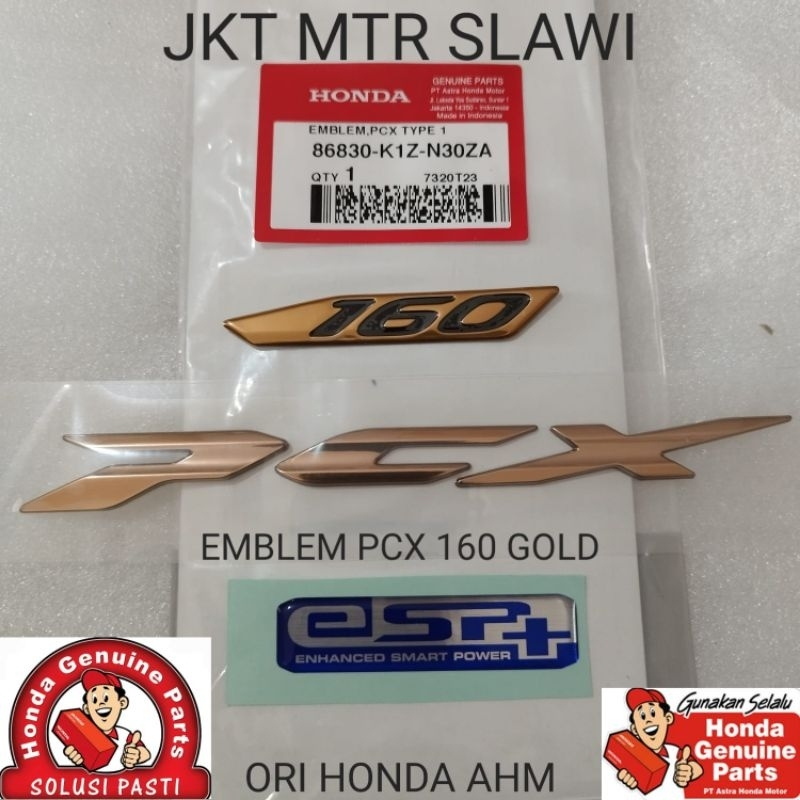 Jual 86830-K1Z-N30 Emblem Honda Pcx 160 Type Gold plus emblem pcx 160 ...