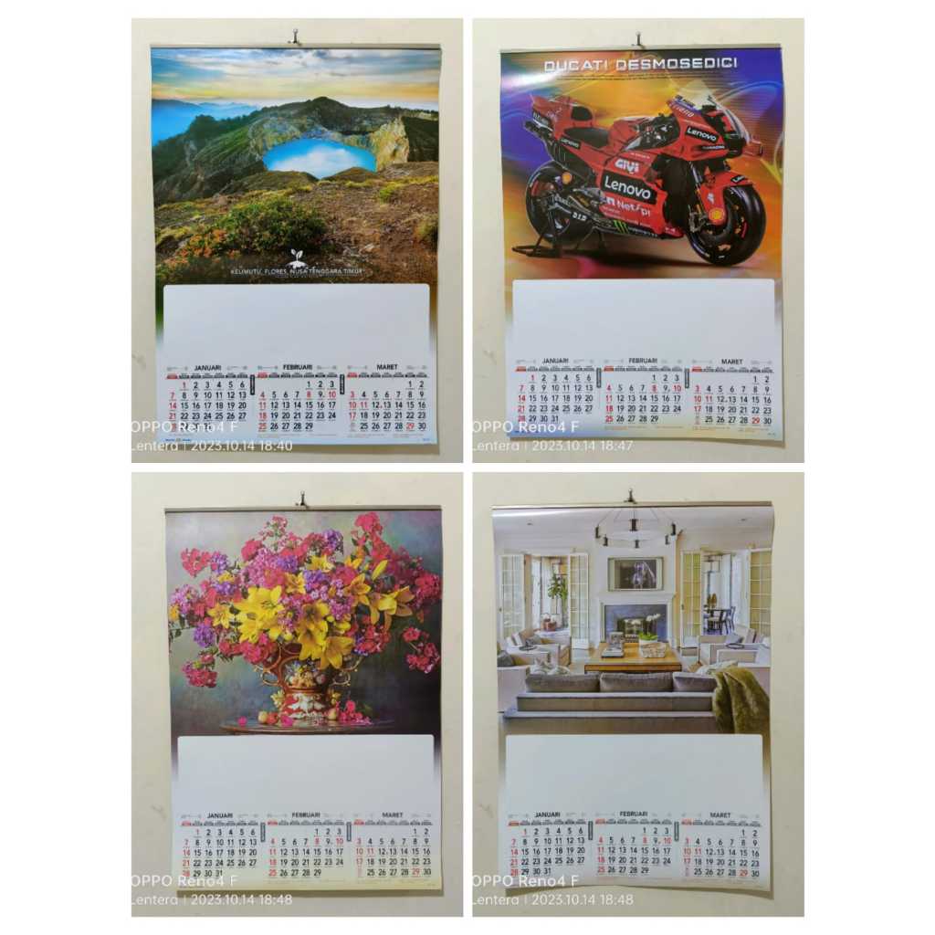 Jual KALENDER TRIWULAN 4 LEMBAR 2024 | Shopee Indonesia