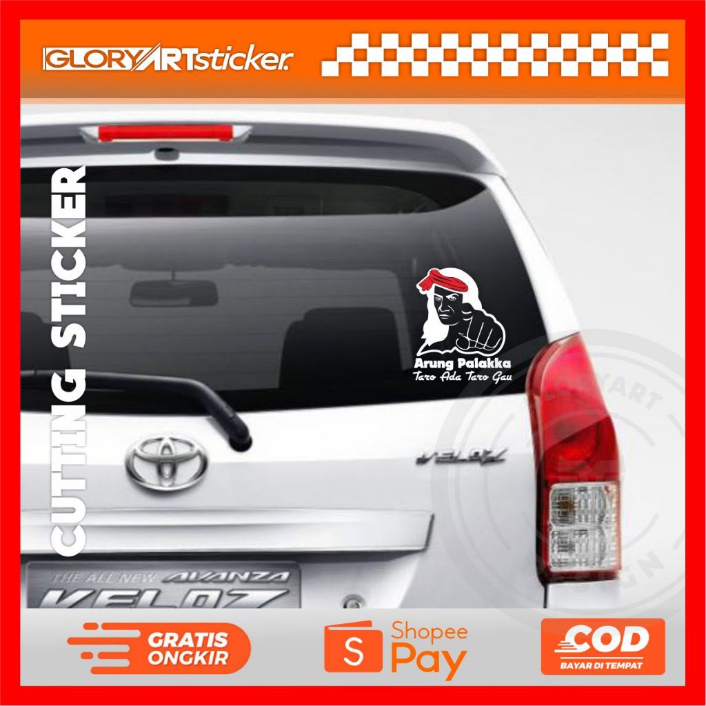 Jual Stiker Kaca Mobil Stiker Arung Palakka Cutting Sticker Raja Bone ...