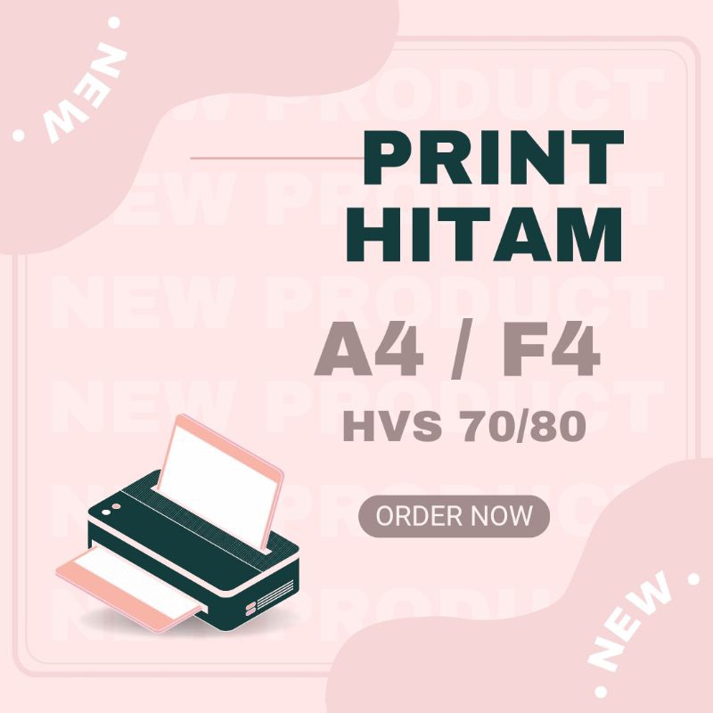 Jual Print Cetak Hitam Putih Dokumen Buku HVS A4 F4 70 80 100 gsm | Shopee Indonesia