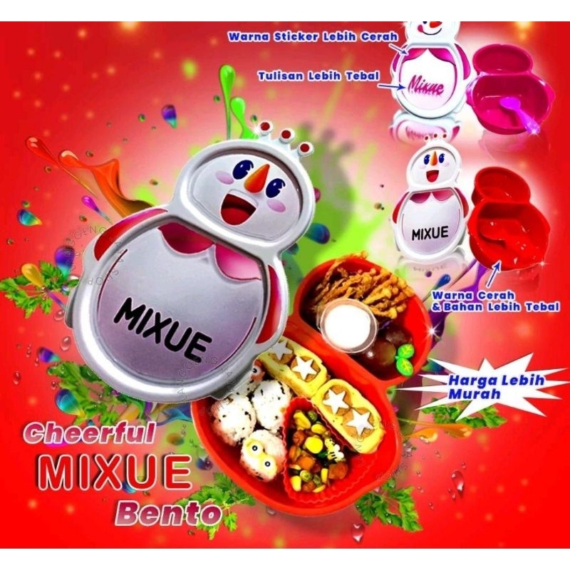 Jual Lunch box Mixue//Kotak makan anak Paud TK//kotak makan lucu//Kotak ...