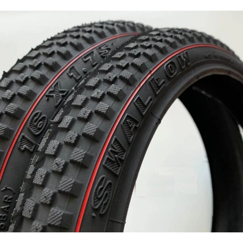 Jual Ban Luar Sepeda Ukuran 16 x 1.75 Swallow S - 188 Hitam Original Swallow | Shopee Indonesia