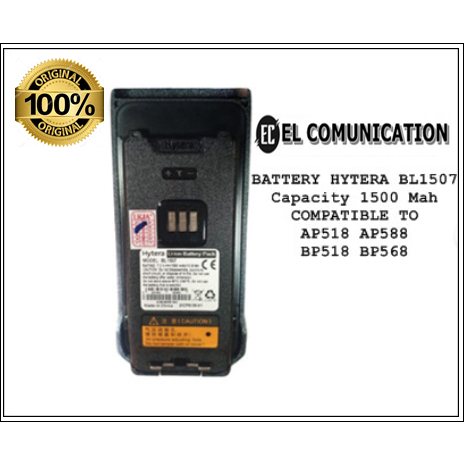 Jual BATRE HT HYTERA ORIGINAL BL 1507 BATERAI HT HYTERA AP518 AP588 ...