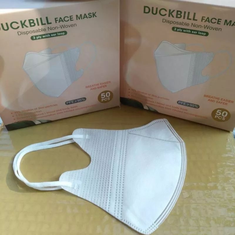 Jual MASKER DUCKBILL GARIS (BAHAN TEBAL) 3PLAY PREMIUM Y&B CARE EARLOP ...