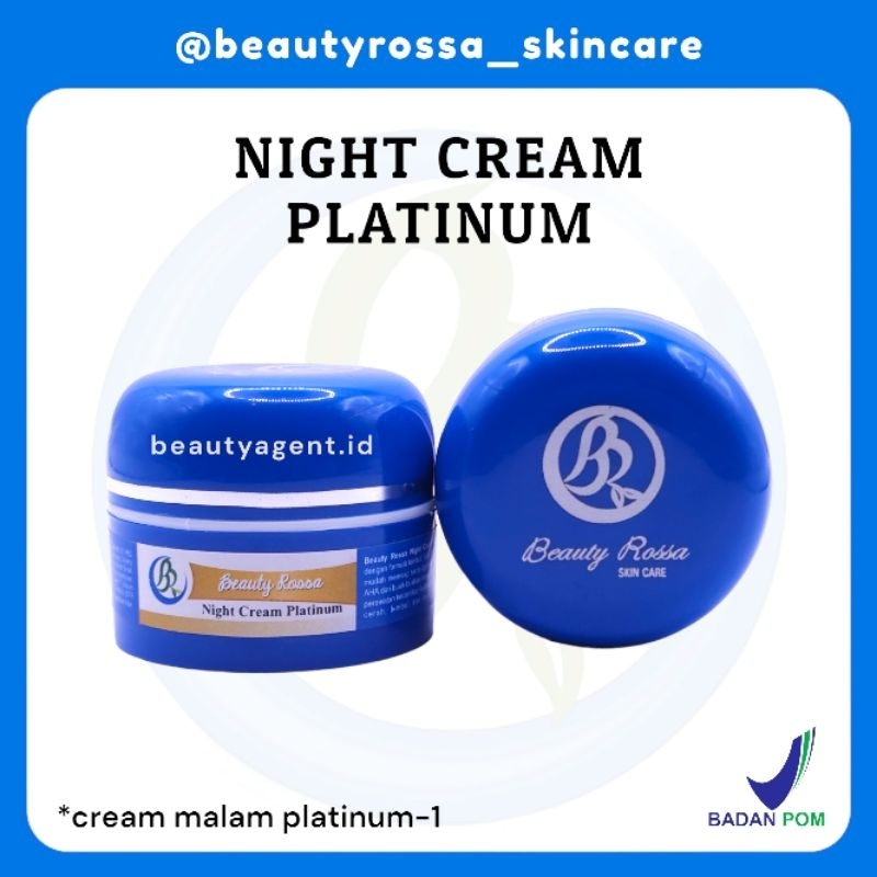 Jual Beauty Rossa - 𝗡𝗶𝗴𝗵𝘁 𝗖𝗿𝗲𝗮𝗺 𝗣𝗹𝗮𝘁𝗶𝗻𝘂𝗺 malam | Shopee Indonesia