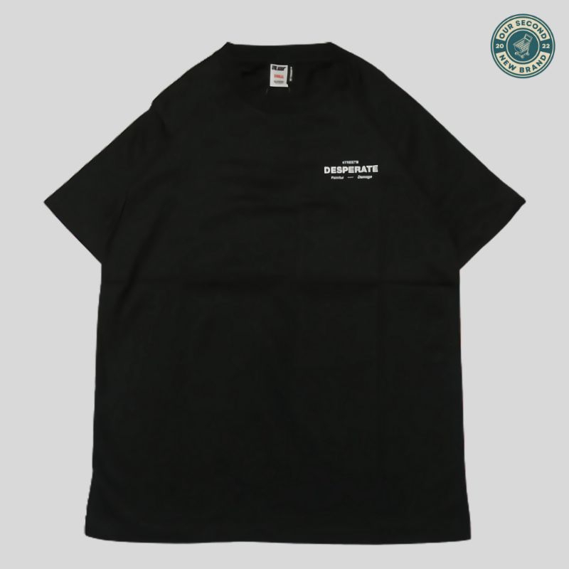 Jual tees - hooligans / desperate | black | Shopee Indonesia