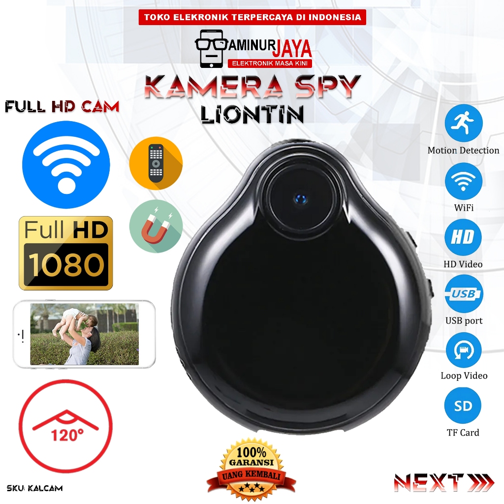 Jual Kamera Mini Wifi Camcorder Spy IP Camera Gantungan Kunci Kalung ...