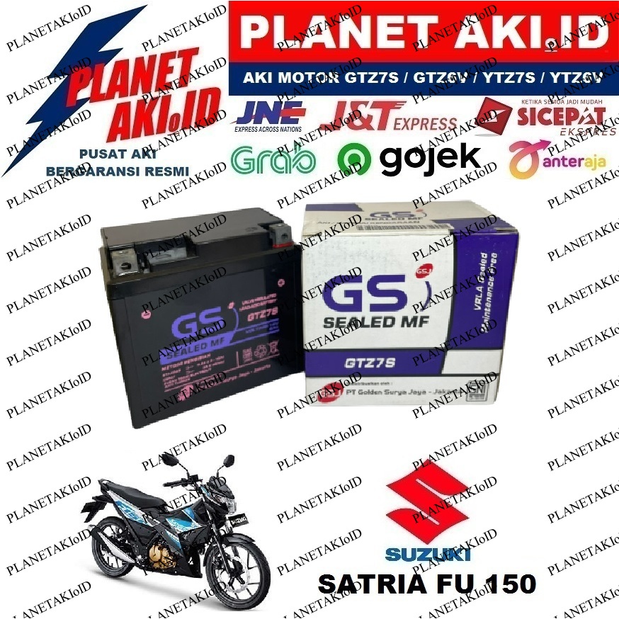 Jual Aki Motor Suzuki Satria FU 150 GTZ7S Accu Kering MF | Shopee Indonesia